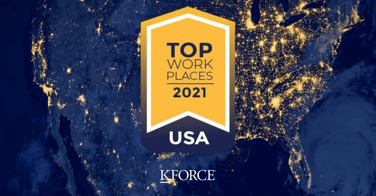 Kforce Recognized by Top Workplaces 2021