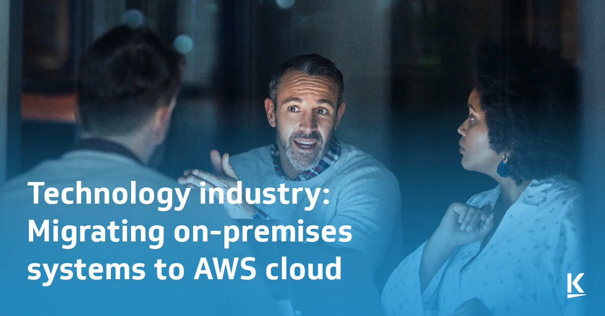 Technology industry: Migrating on-premises systems to AWS cloud